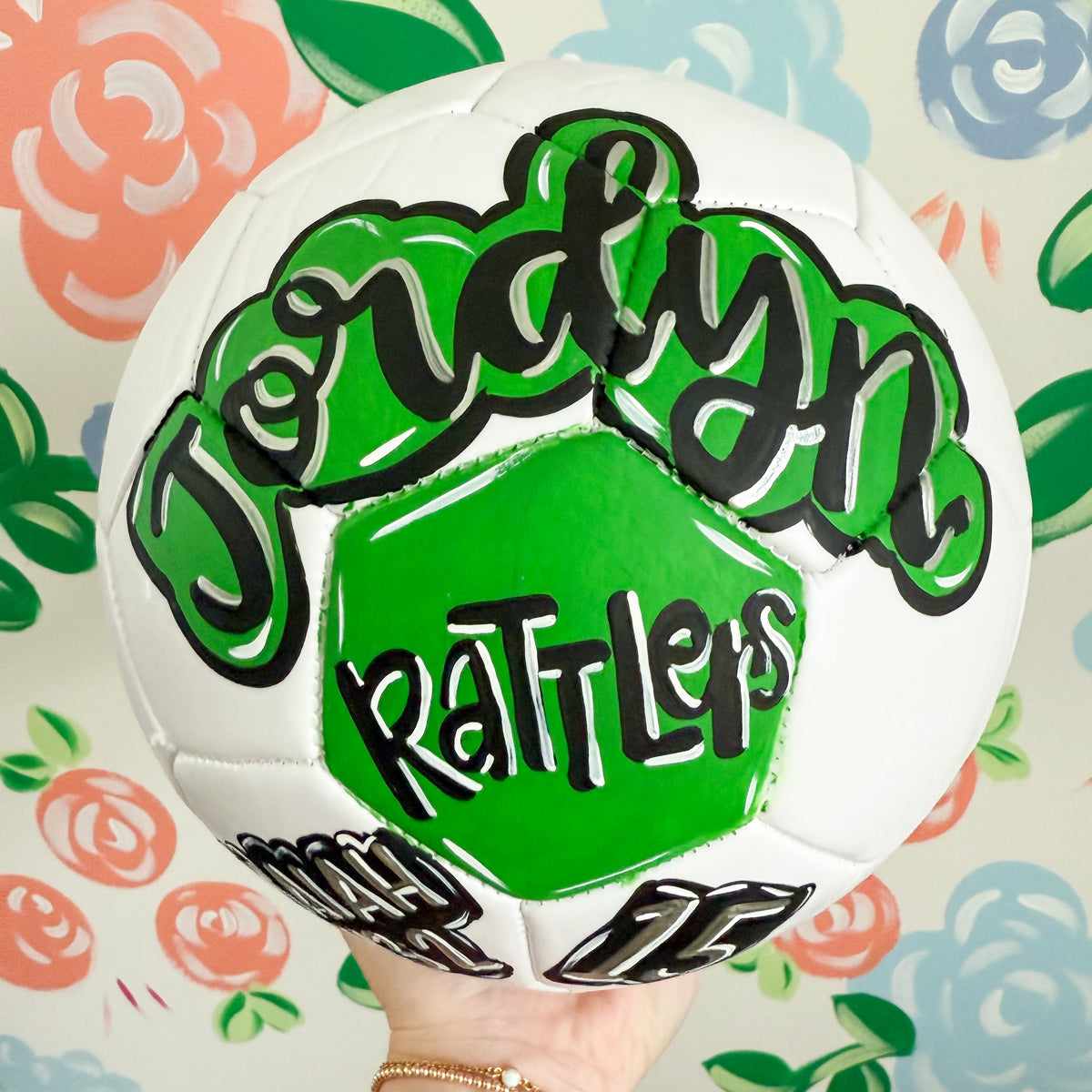 Custom Hand Painted Sports Ball – The Redheaded Camel