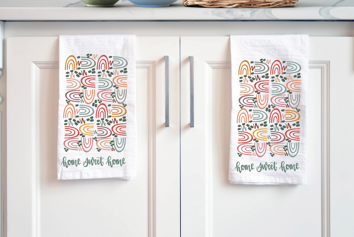 Abstract Doodles Tea Towel – The Redheaded Camel