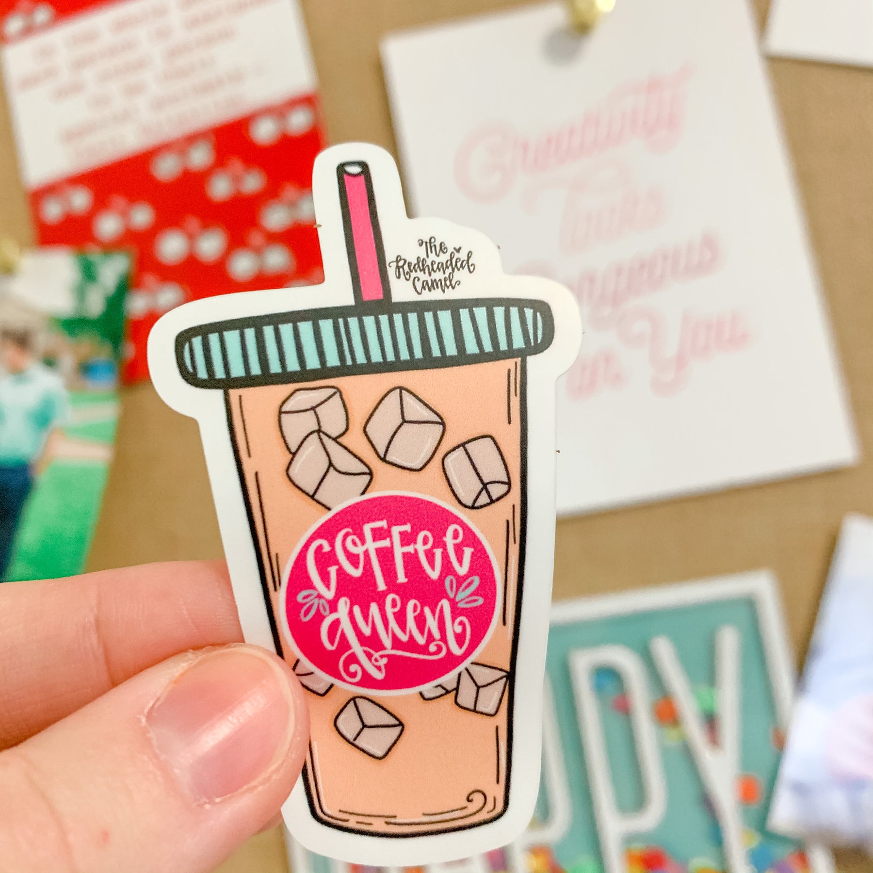 Coffee Queen sticker – The Redheaded Camel